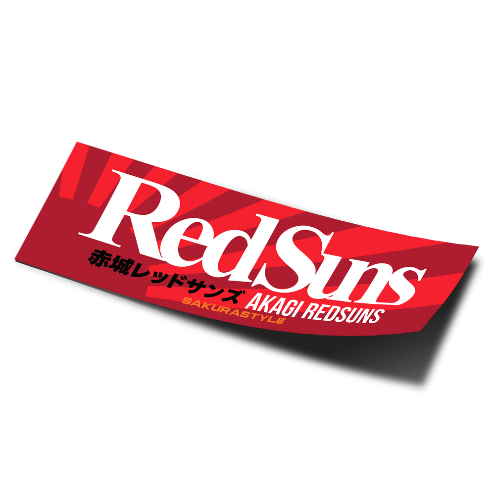 Team Red Suns JDM Sticker Slap (Initial D)